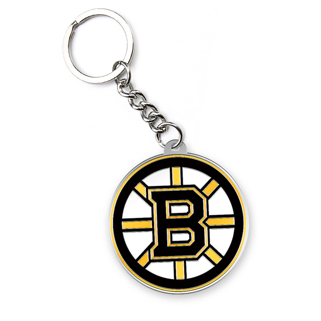 Keychain | Boston Bruins | Primary Logo – Mustang Wholesale