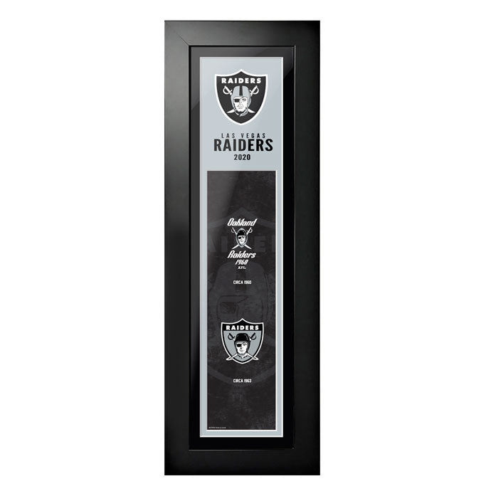 6" x 22" Frame | Las Vegas Raiders | Logos to History – Mustang Wholesale