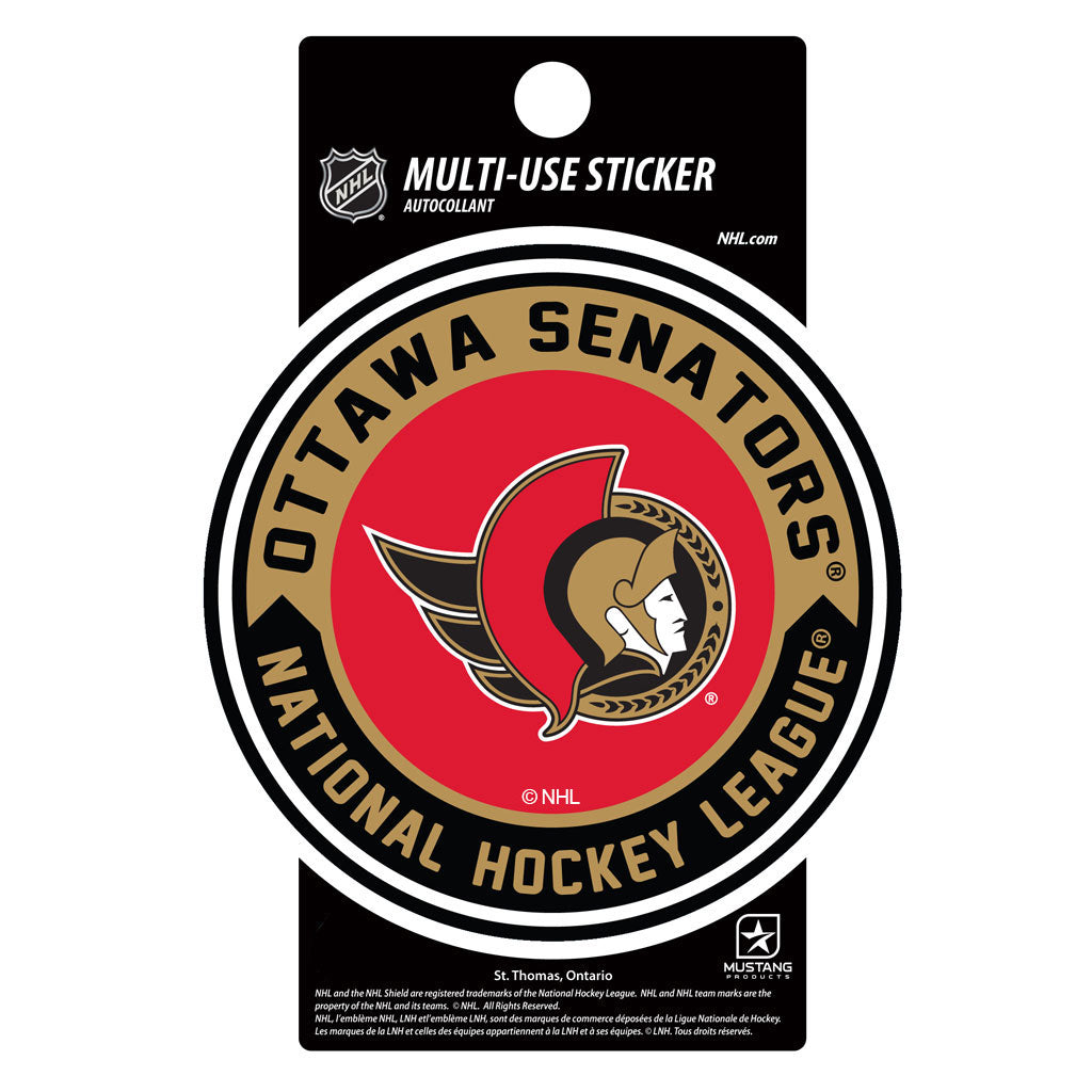 3" x 5" Textured Sticker | Ottawa Senators | Arrow – Mustang Wholesale