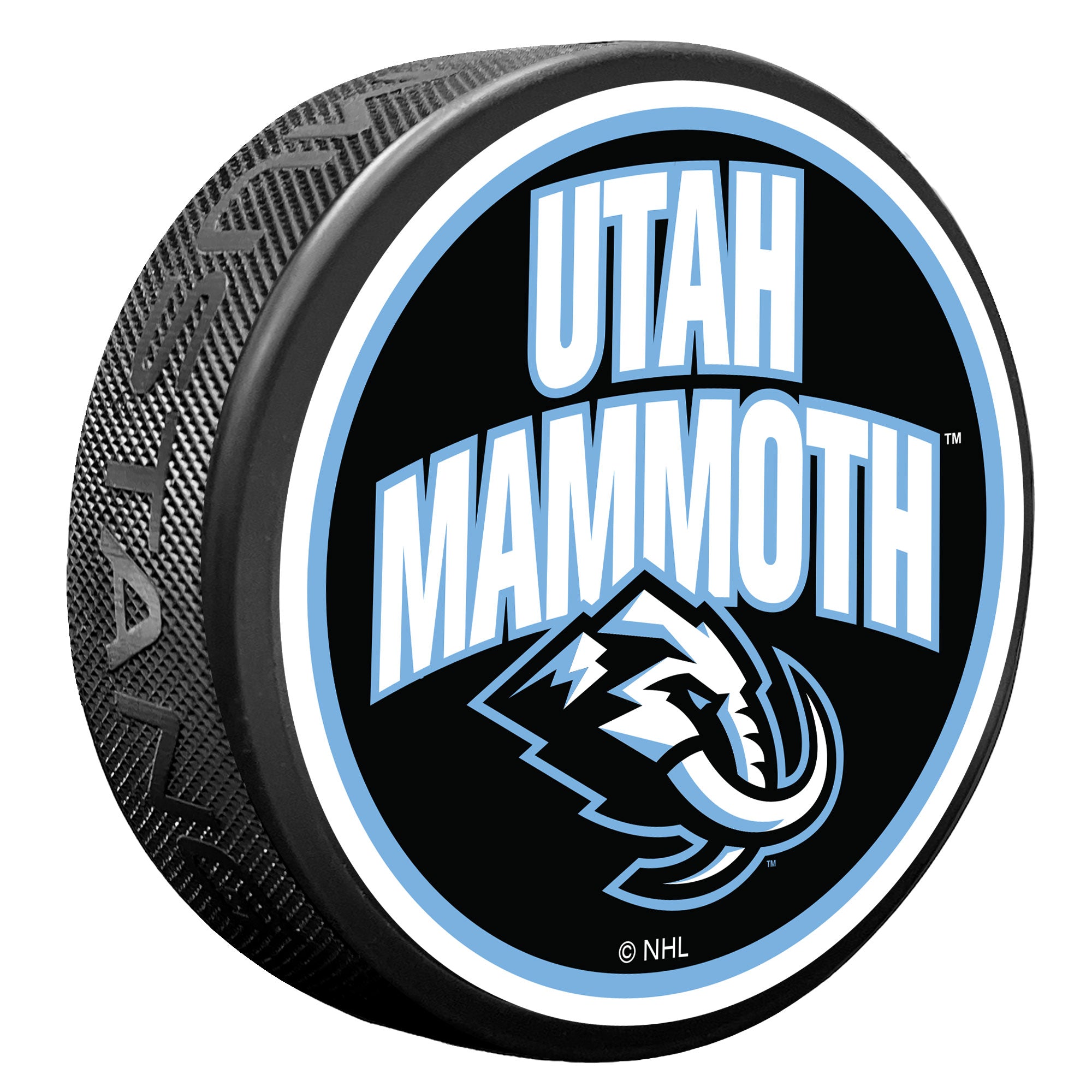 Textured Puck | Utah Mammoth | Wordmark – Mustang Wholesale