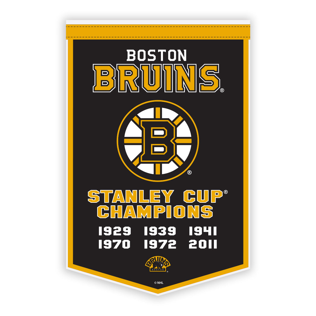 10" x 15" Felt Banner | Boston Bruins | Dynasty – Mustang Wholesale