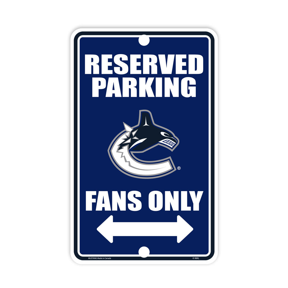 Vancouver Canucks 5.25" x 8" Fan Only Signs – Mustang Wholesale